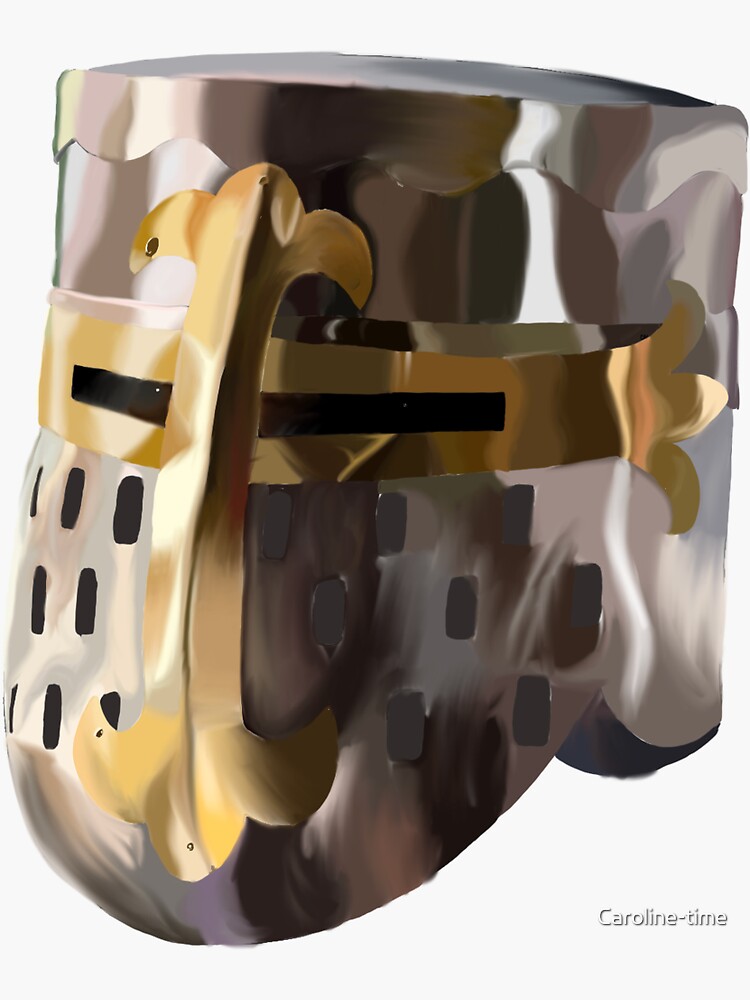 "Knights Helmet " Sticker for Sale by Caroline-time | Redbubble