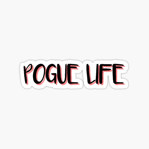 "Pogue Life - Red" Sticker by sagemcbride | Redbubble