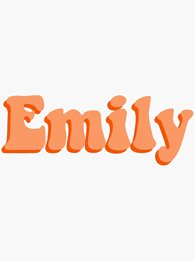 "Emily" Sticker by annakel | Redbubble