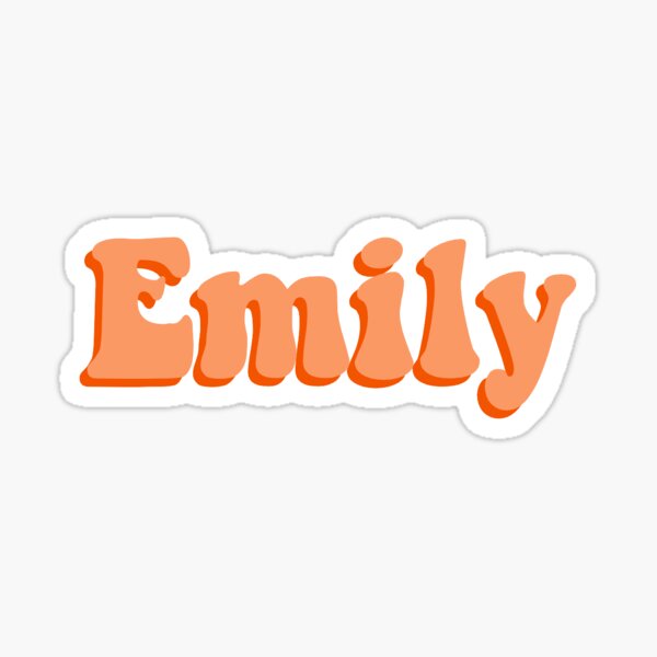 "Emily" Sticker by annakel | Redbubble