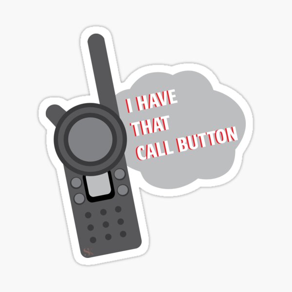 "Retail - Call Button" Sticker by makeupaura | Redbubble