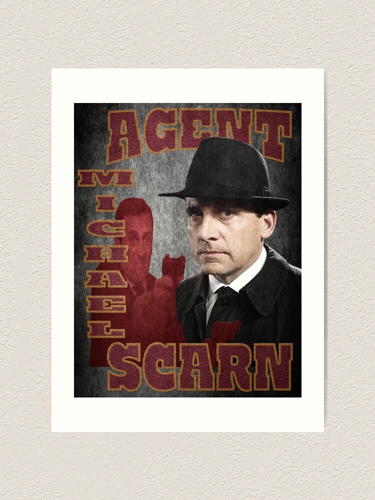 "Agent Michael Scarn - Bootleg Michael Scott" Art Print by Kevinartt ...