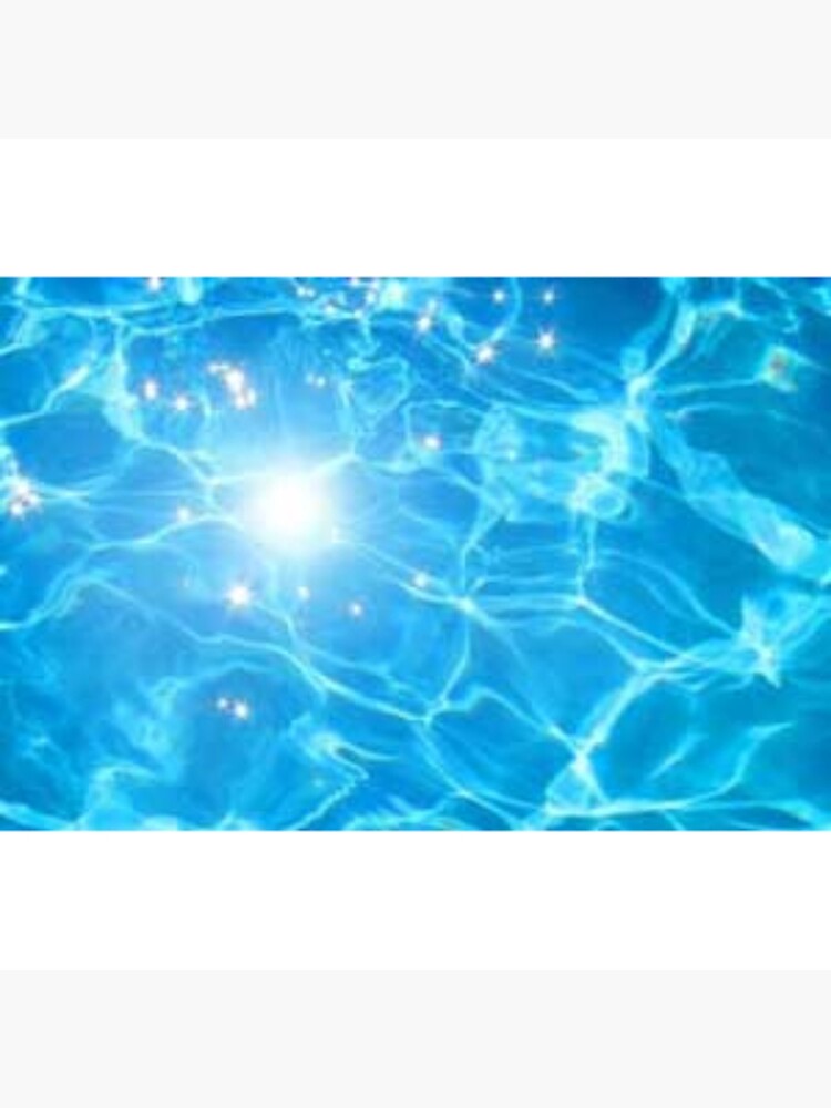 "Sun Reflection on Water Blue Mask" Poster by Grace-Cop | Redbubble