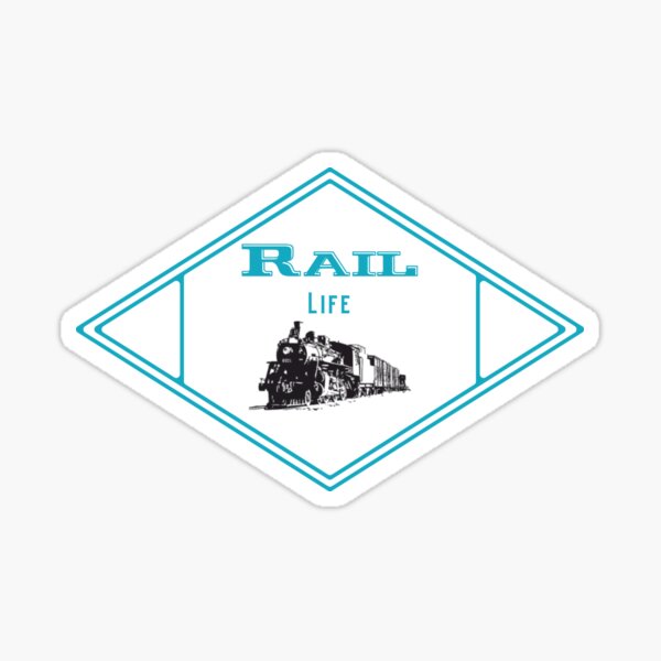 "Rail Life Diamond" Sticker by schrammsdesigns | Redbubble