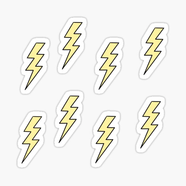 "Lightning bolt sticker pack" Sticker for Sale by lucystickers3 | Redbubble