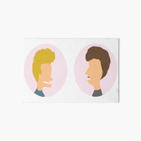 "Beavis and Butthead Simple Outline" Art Board Print for Sale by ...