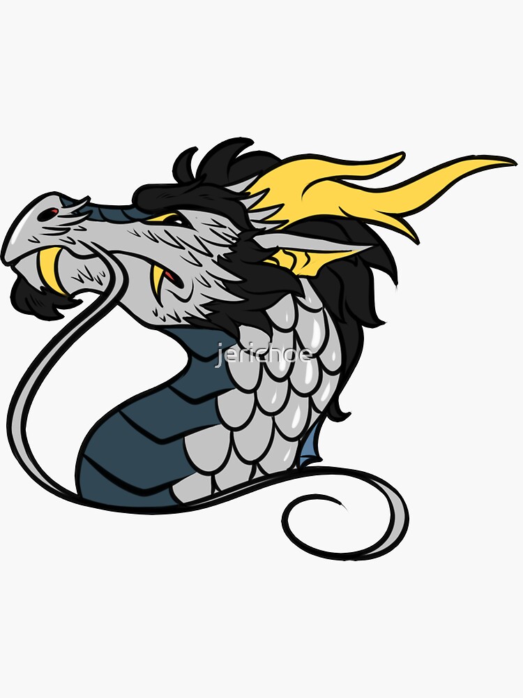 "Kiryu Dragon Head" Sticker by jerichoe | Redbubble