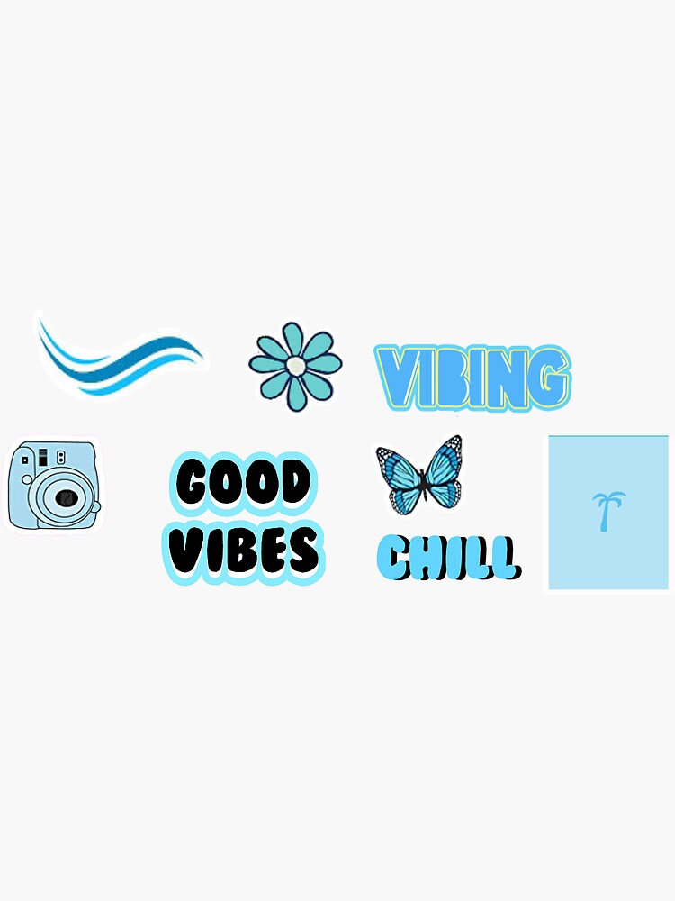 "Blue vsco stickers" Sticker by Alexmccool | Redbubble