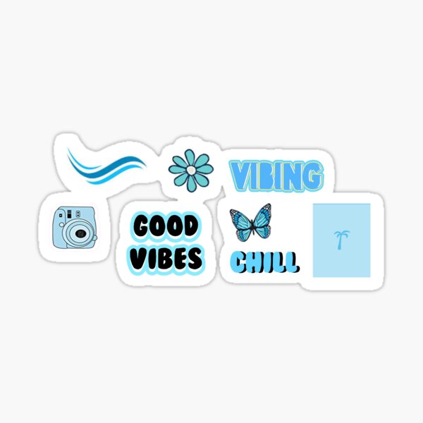 "Blue vsco stickers" Sticker by Alexmccool | Redbubble