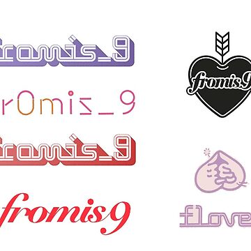 "fromis_9 logo sticker pack" Sticker for Sale by juhik | Redbubble