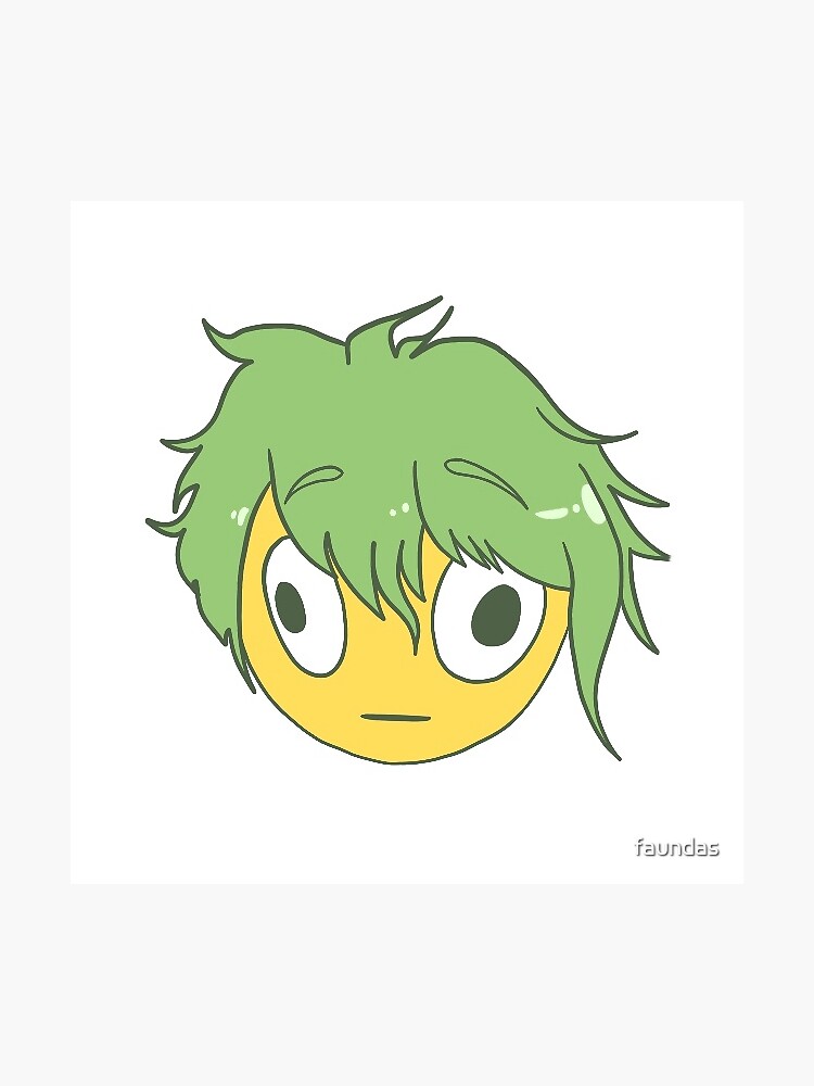 "Rantaro Amami Cursed Emoji" Sticker for Sale by faundas | Redbubble