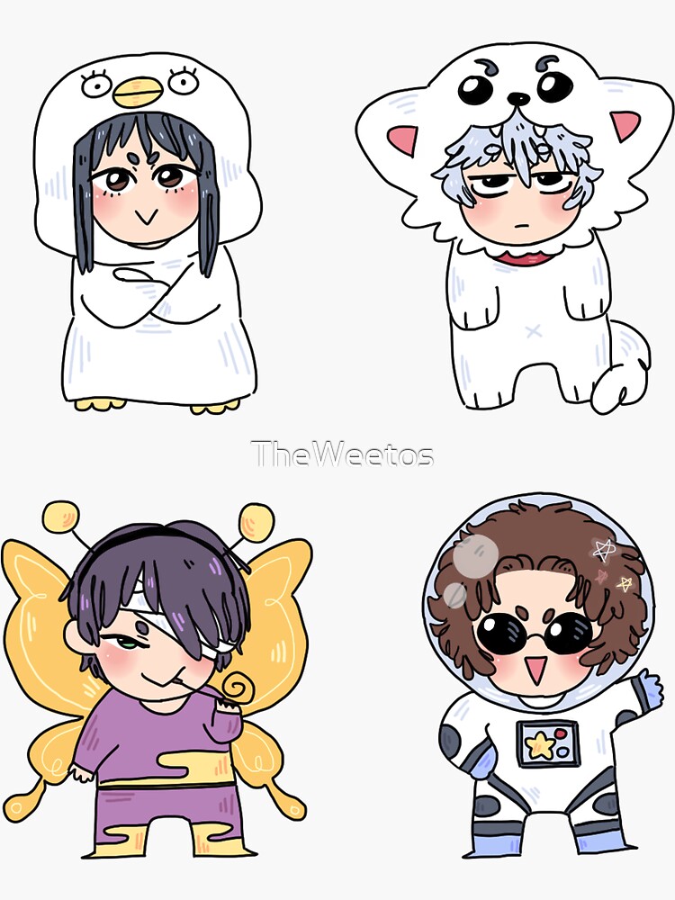 "joui4 mini set" Sticker for Sale by TheWeetos | Redbubble