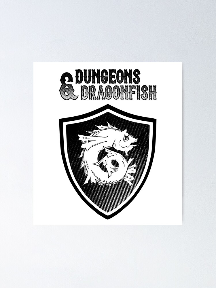 "Dungeons & Dragonfish shaded" Poster by infleims | Redbubble