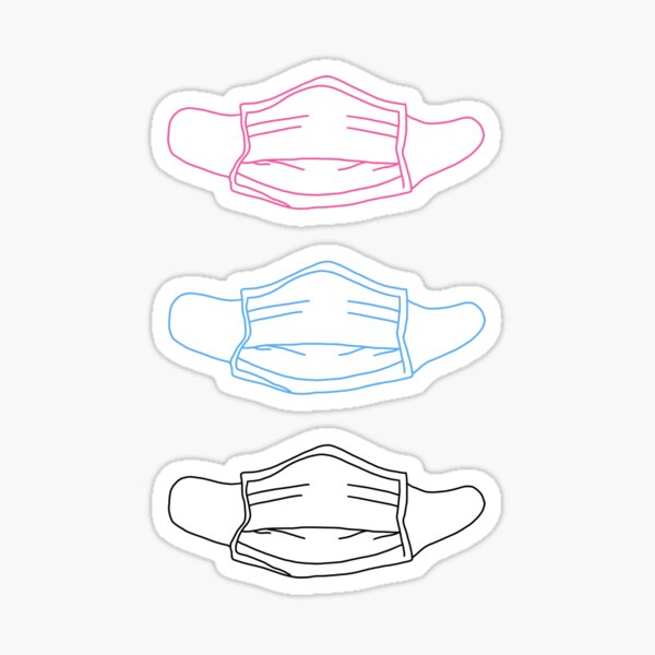 "Mask pack" Sticker for Sale by alicesong | Redbubble