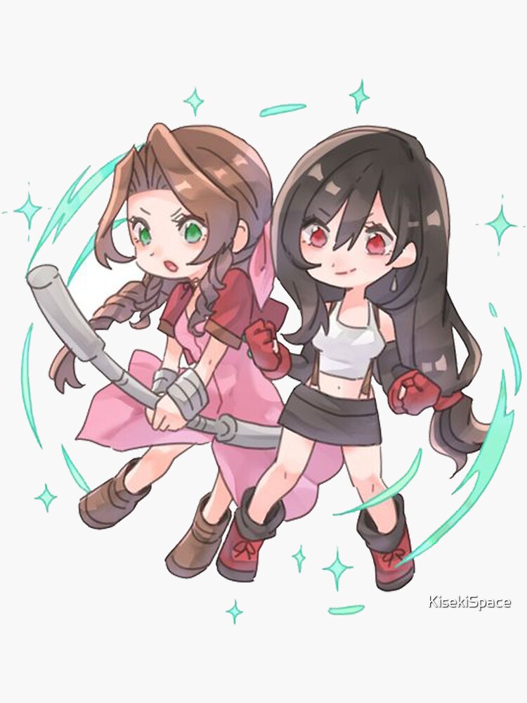 "Tifa & Aerith Chibi" Sticker for Sale by KisekiSpace | Redbubble