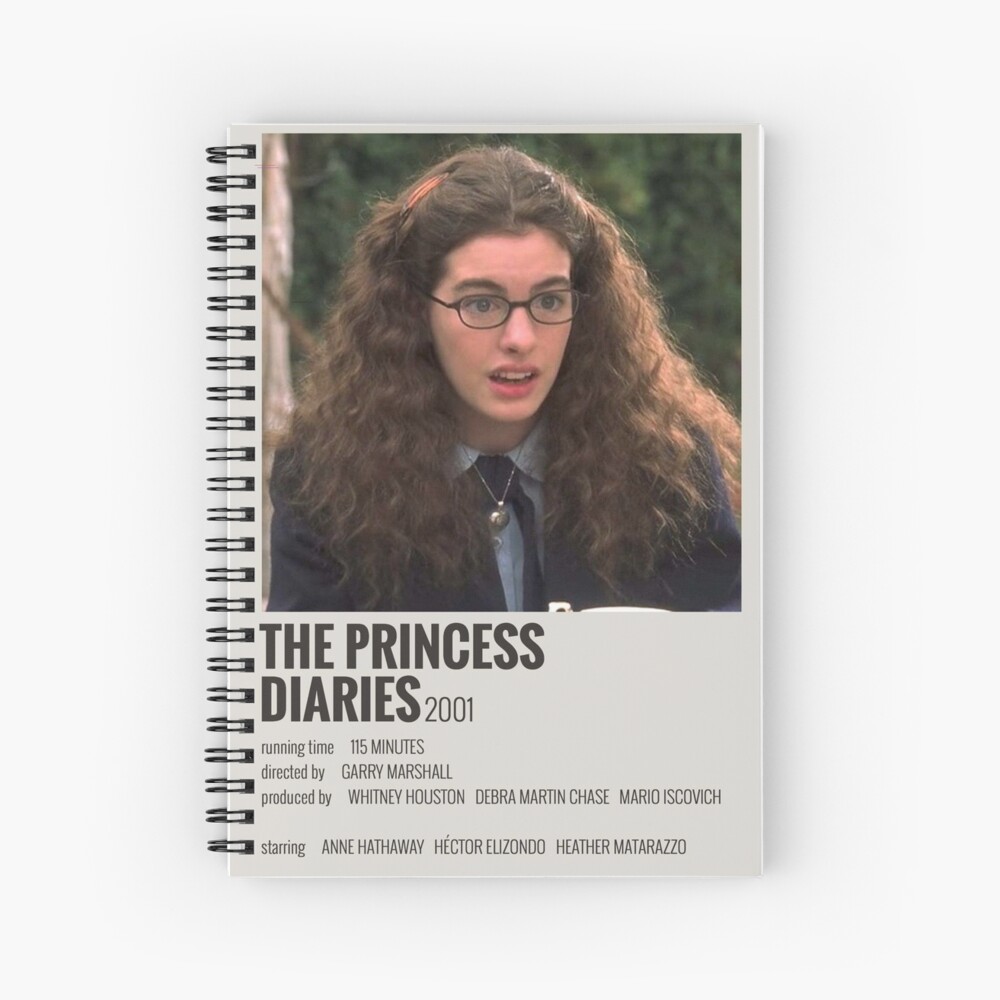 "The Princess Diaries Movie Poster" Spiral Notebook for Sale by immixrl ...