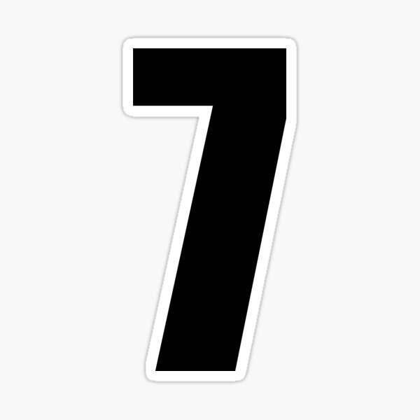 Large Number Stickers | Redbubble