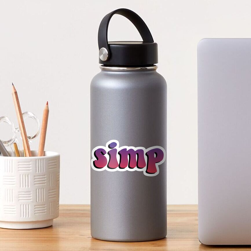 "simp" Sticker by itsnellysan | Redbubble