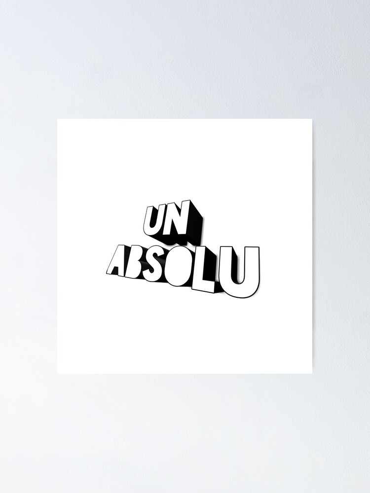 "3D Motivation Text - An Absolute" Poster for Sale by Bitsy-Luc | Redbubble