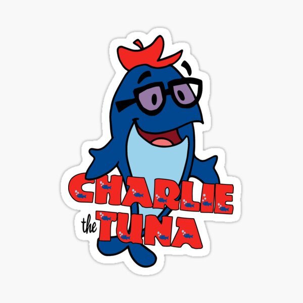 "Charlie The Tuna" Sticker for Sale by Pop-Pop-P-Pow | Redbubble