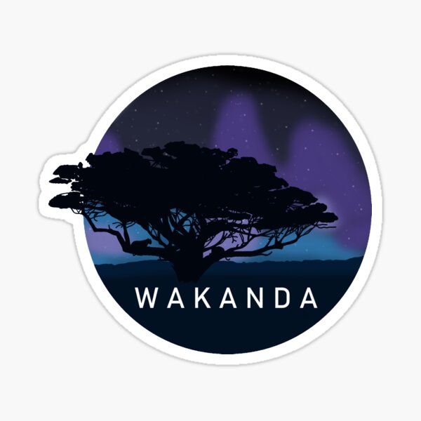 "Wakanda" Sticker for Sale by sxbinxms | Redbubble