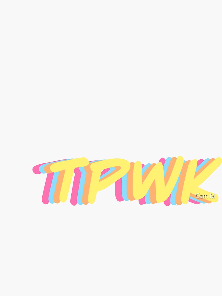 "tpwk sticker" Sticker for Sale by camrynmmcguire | Redbubble