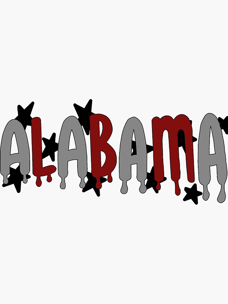 "Alabama drip effect" Sticker by oliviabmarshall | Redbubble