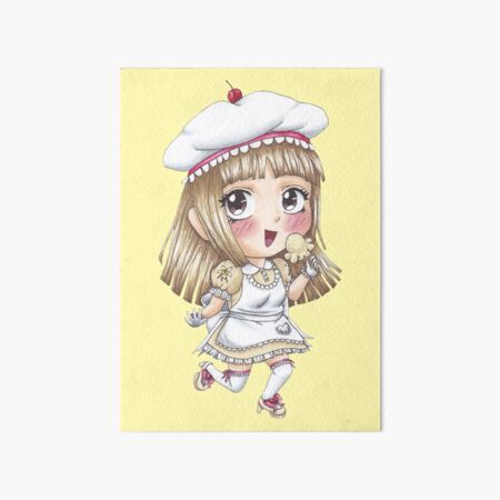 "Chibi Vanilla Bean" Art Board Print by SketchbookJess | Redbubble