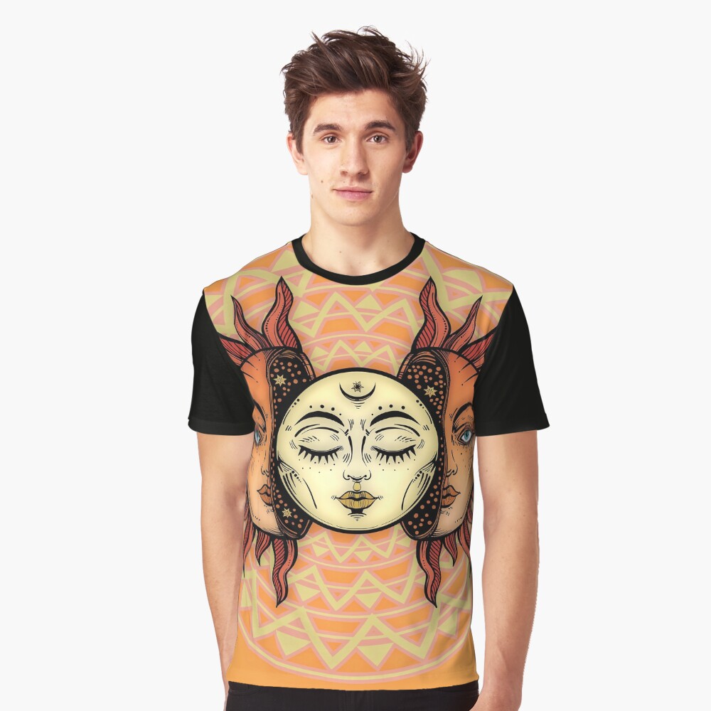 "Sun And Moon | Hippie Decor " Sticker for Sale by innexciumtab | Redbubble