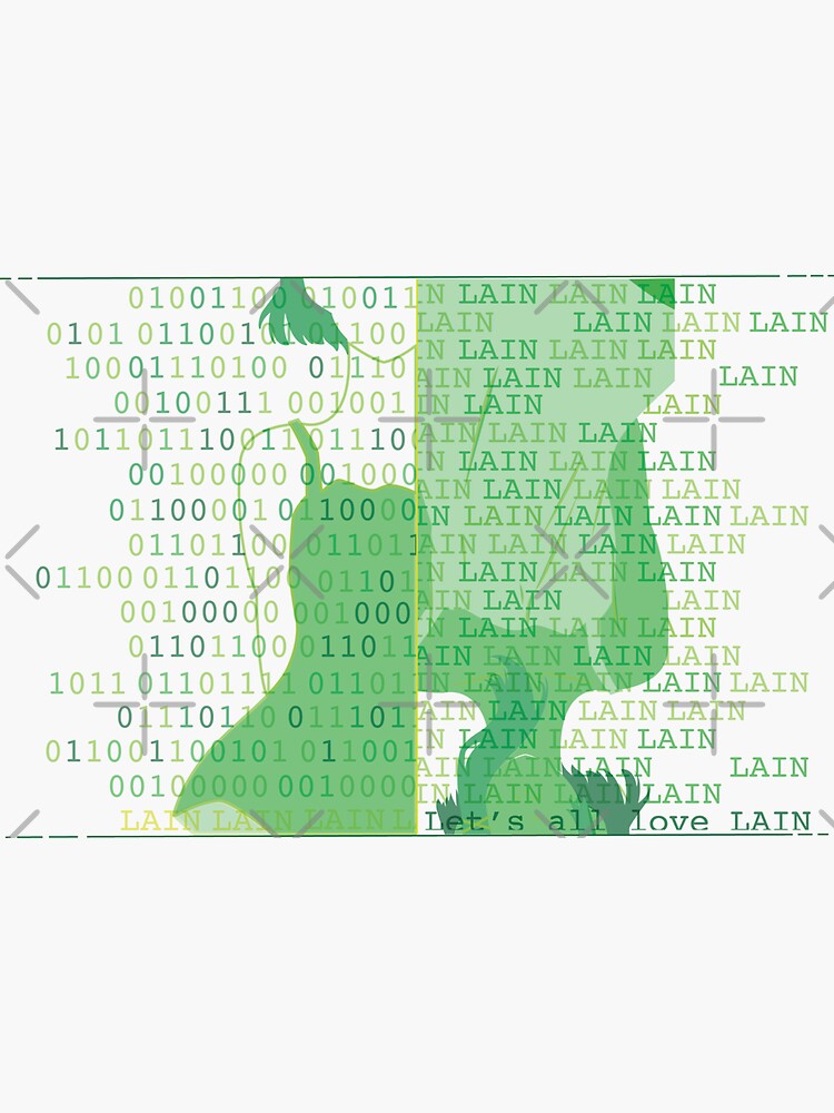 "Lain - Code" Sticker for Sale by ChiseLovesong | Redbubble