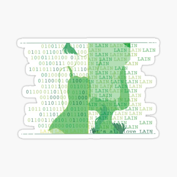 "Lain - Code" Sticker for Sale by ChiseLovesong | Redbubble