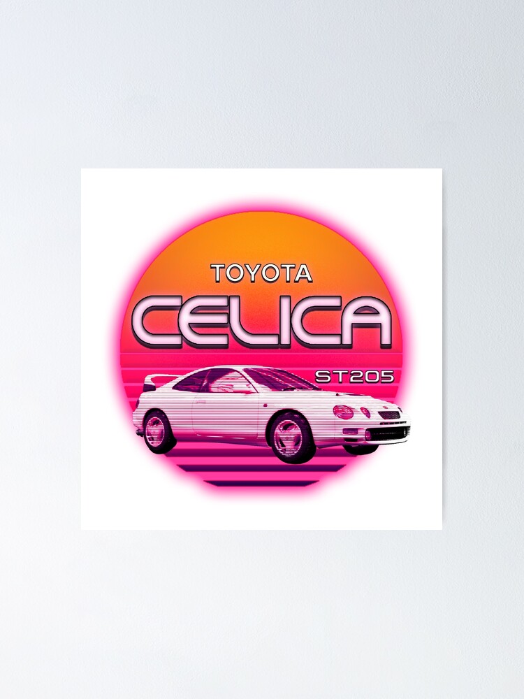 "Toyota Celica ST205 GT-Four Outrun Graphic" Poster for Sale by ...