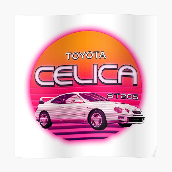 "Toyota Celica ST205 GT-Four Outrun Graphic" Poster for Sale by ...