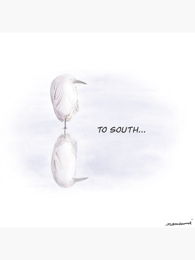 "Mirror & Bird migrate " Sticker by yukikookada | Redbubble