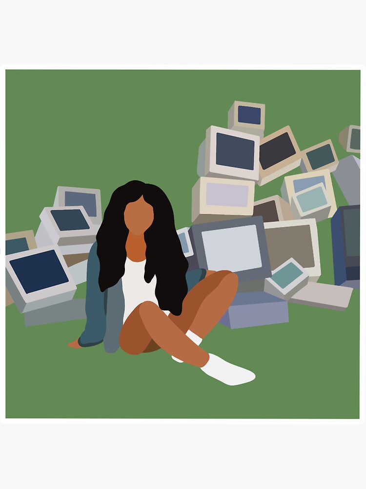 "SZA Ctrl Minimalistic Album Cover" Sticker for Sale by baeareadesigns ...