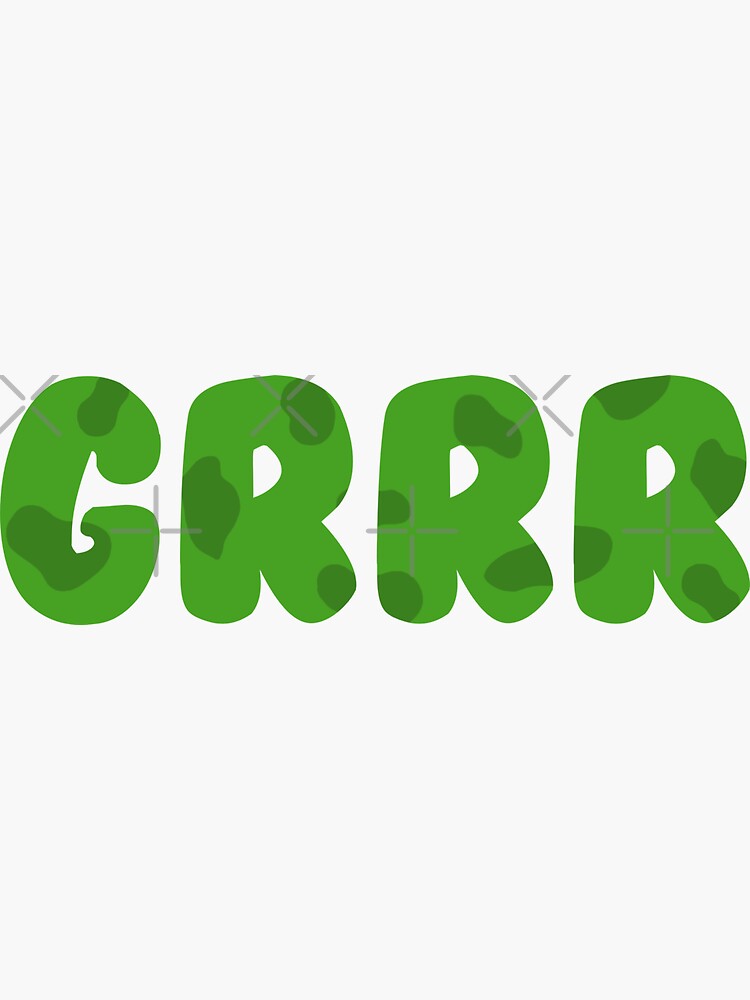 "dinosaur grrr " Sticker by itsnellysan | Redbubble