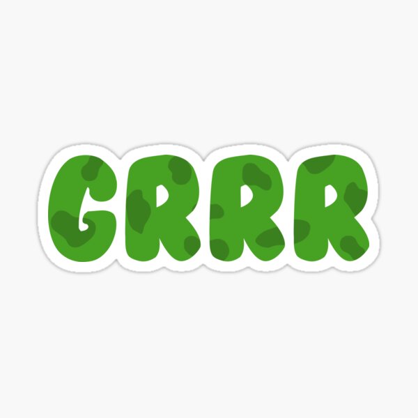 "dinosaur grrr " Sticker by itsnellysan | Redbubble