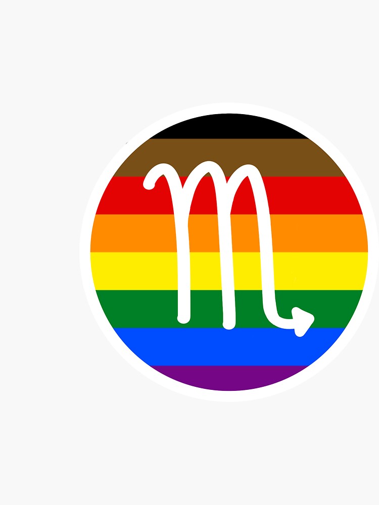 "Scorpio: Pride Flag " Sticker for Sale by Jschmidtty | Redbubble