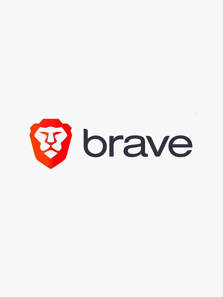 " Brave Browser Logo" Sticker for Sale by augustbutler83 | Redbubble