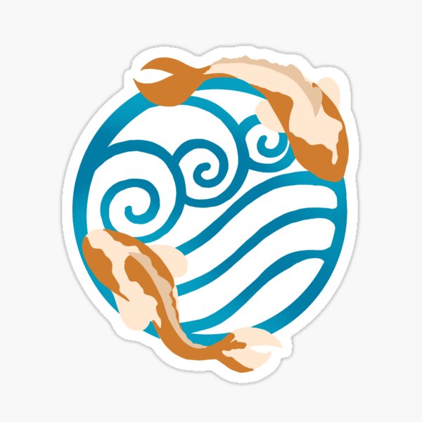"ATLA Avatar: The Last Airbender Water Bender Tribe Logo Sticker ...