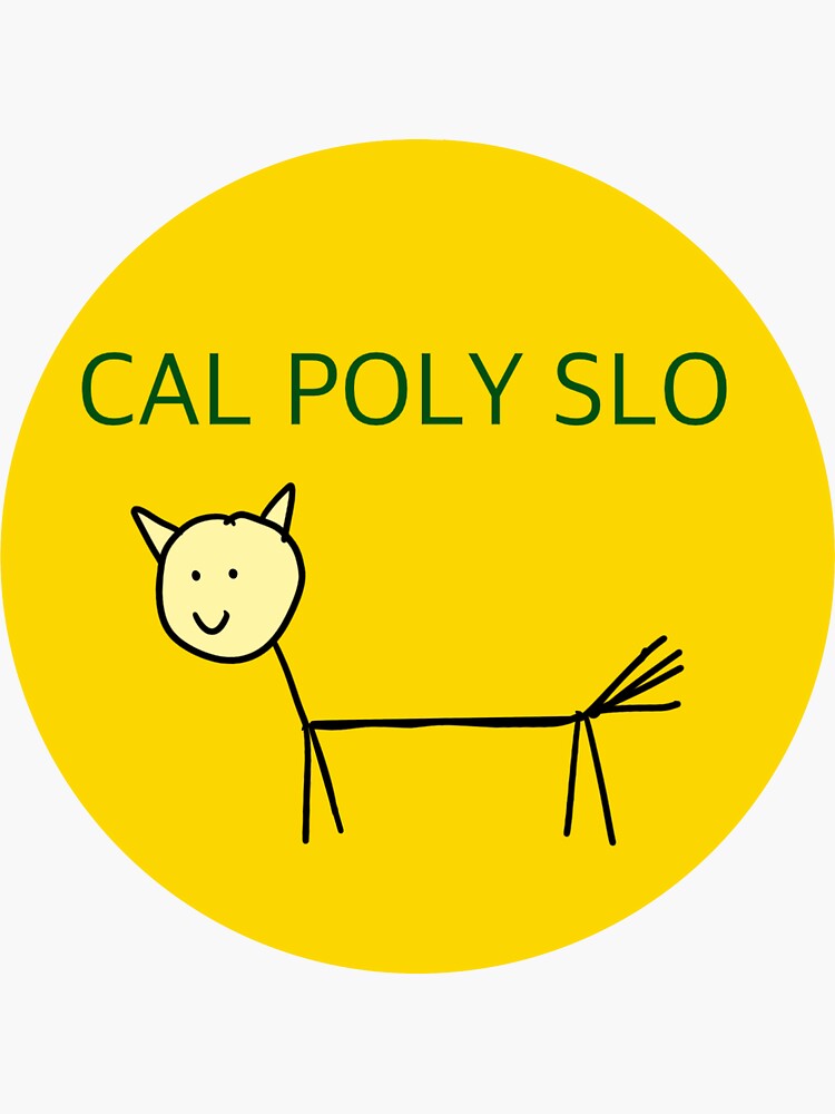 "Cal Poly SLO" Sticker for Sale by emilyyoon | Redbubble