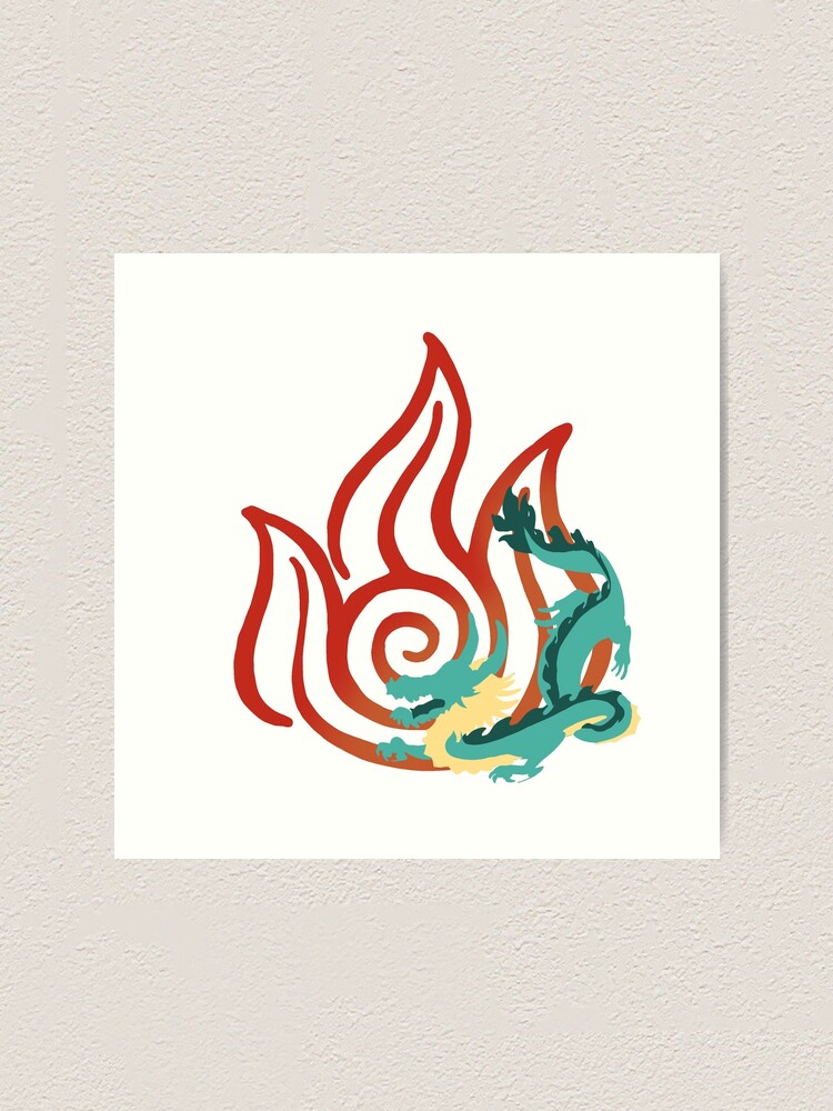 "ATLA Avatar: The Last Airbender Fire Bender Tribe Logo " Art Print by ...