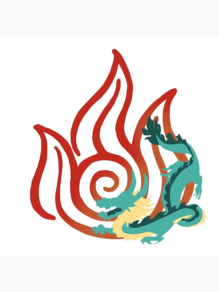 "ATLA Avatar: The Last Airbender Fire Bender Tribe Logo " Art Print by ...