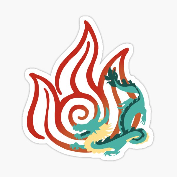 "ATLA Avatar: The Last Airbender Fire Bender Tribe Logo " Sticker for ...