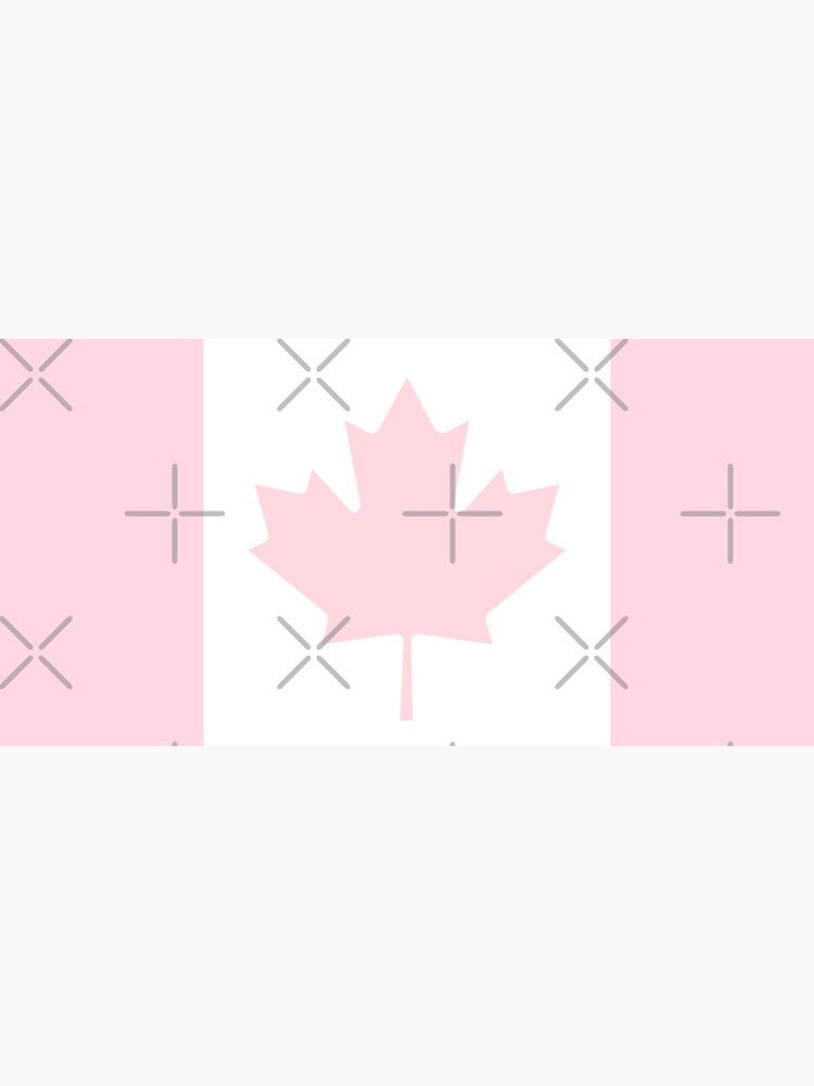 "Pastel Pink Canadian Flag" Sticker for Sale by yingzge | Redbubble