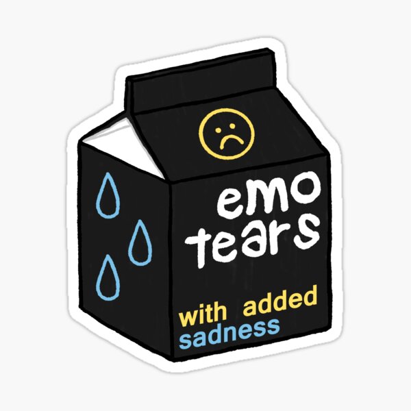 "emo tears" Sticker by evthewitch | Redbubble
