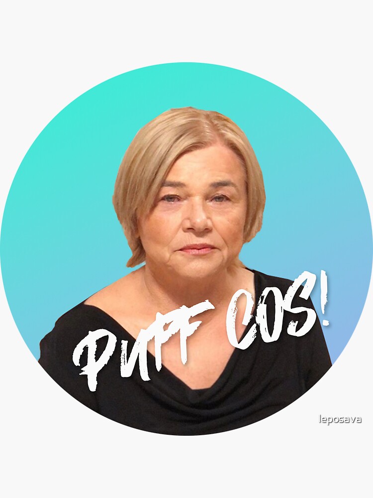 "Puff cos!" Sticker for Sale by leposava | Redbubble