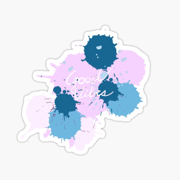 "Good vibes purple and blue" Sticker for Sale by maya-min | Redbubble