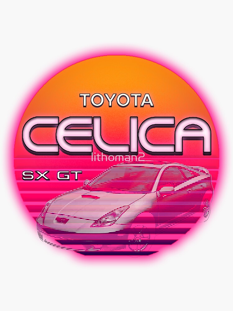 "Toyota Celica SX GT" Sticker for Sale by lithoman2 | Redbubble