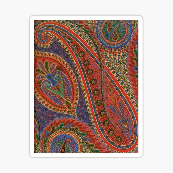 "Floral Paisley." Sticker by Afoomani | Redbubble